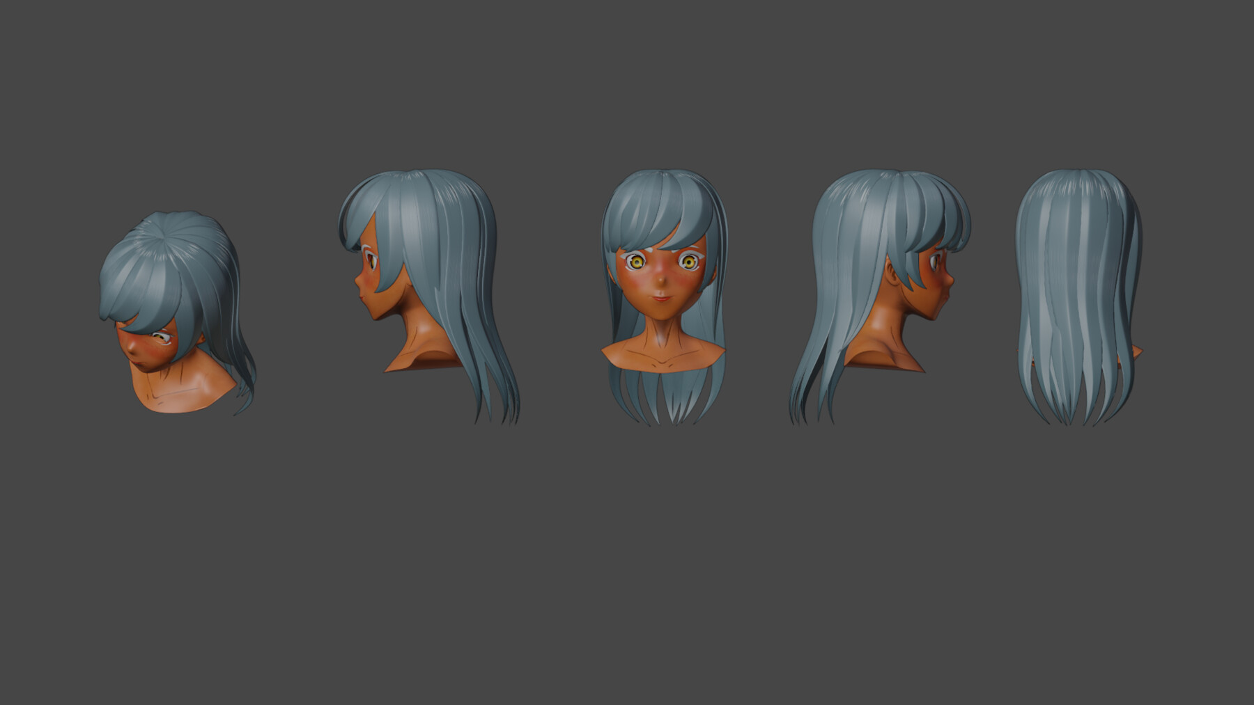 ArtStation - Hair Pack (10 models) | Game Assets