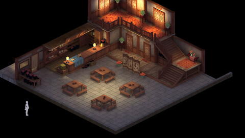 ArtStation - Ancient - Dragon Gate Inn | Game Assets