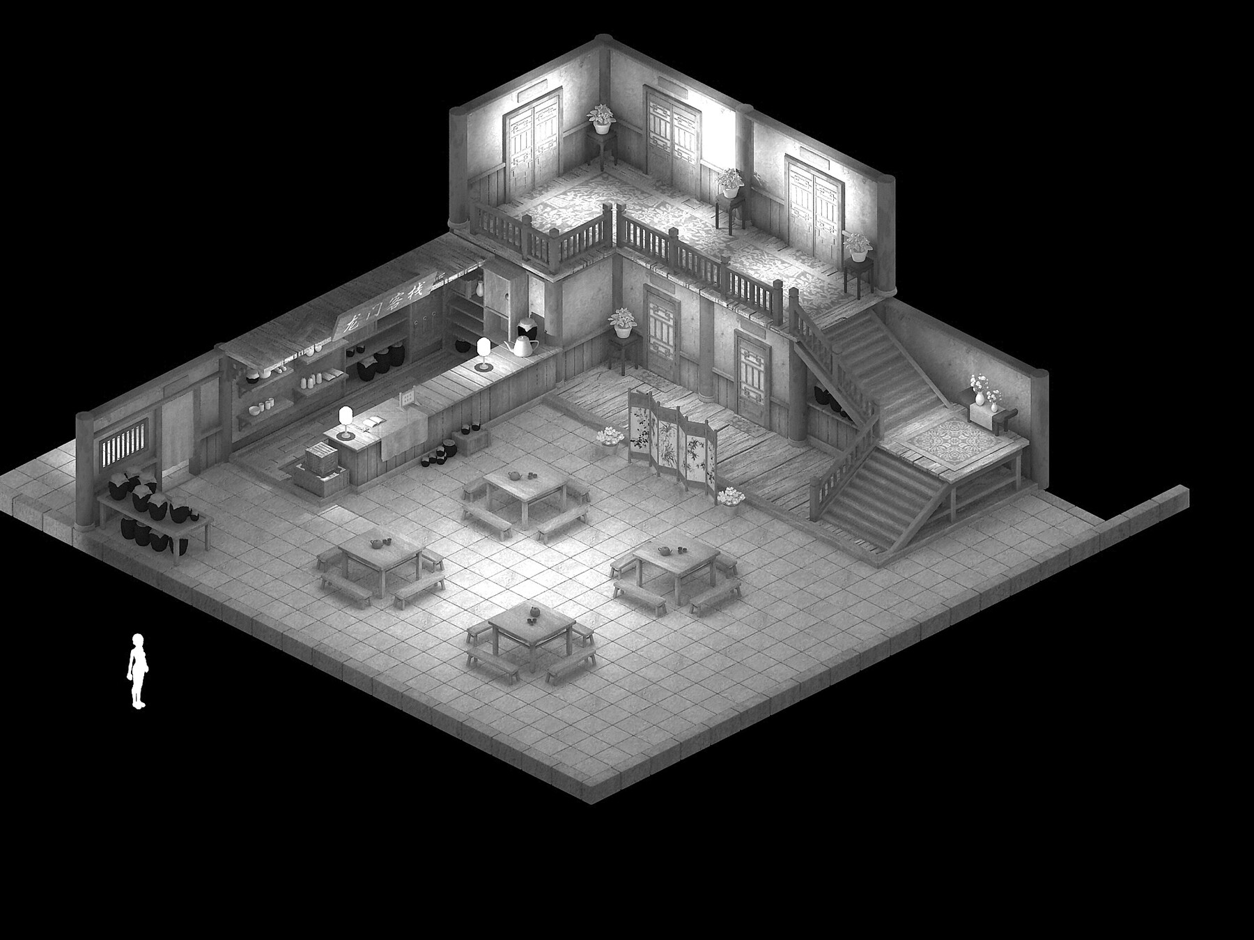 ArtStation - Ancient - Dragon Gate Inn | Game Assets