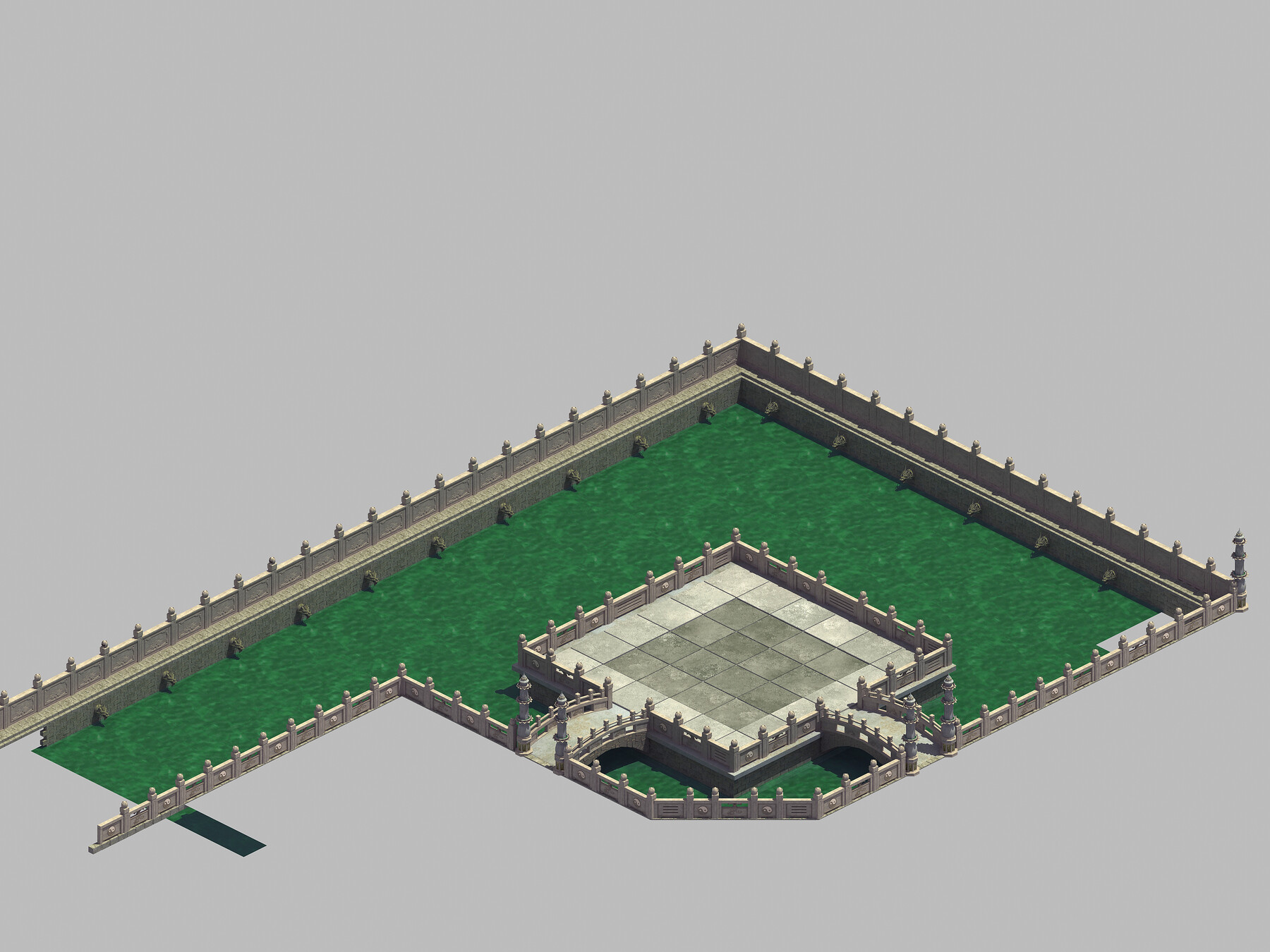 ArtStation - Square - Lake Wall 23 | Game Assets