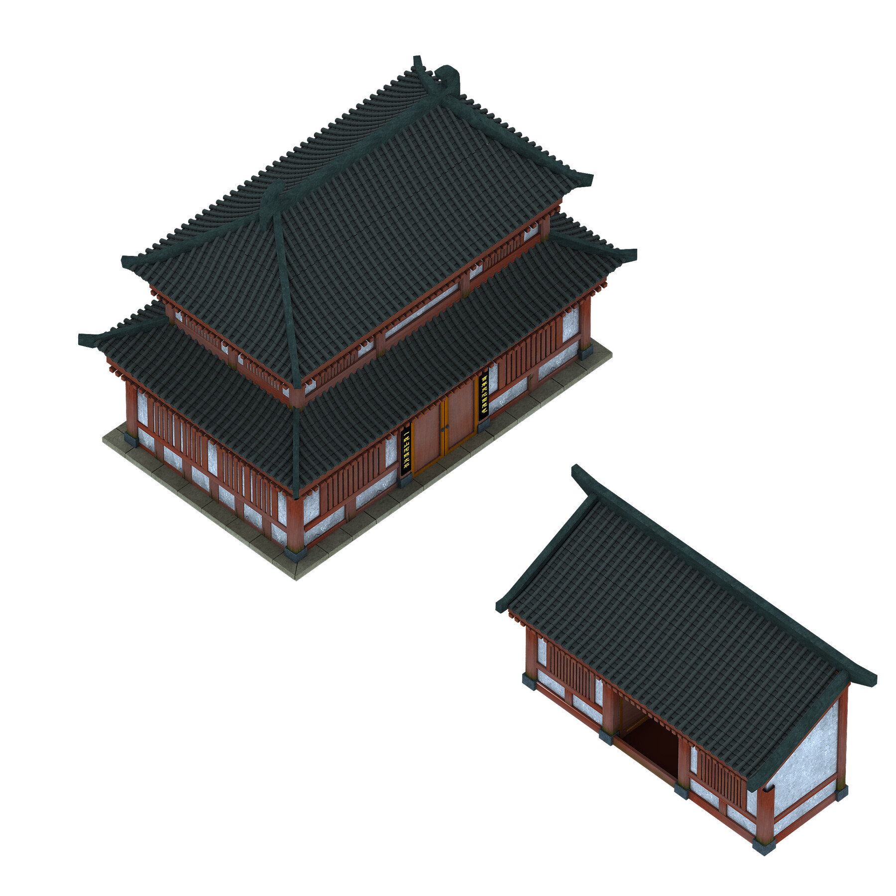 ArtStation - Han Dynasty - Large House | Game Assets