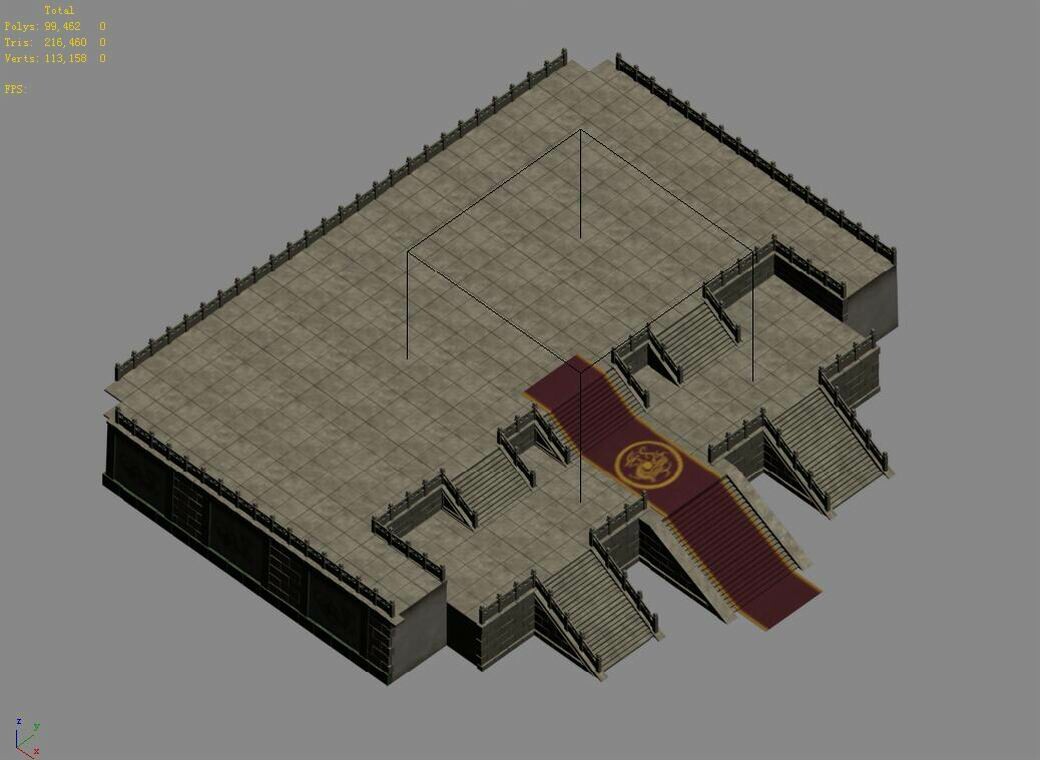 ArtStation - Han Dynasty - Architecture - Palace Ground | Game Assets