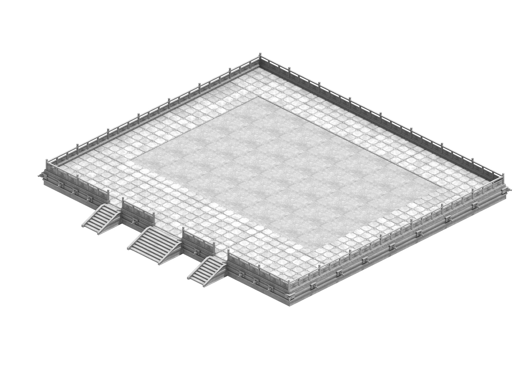 ArtStation - Heyang Plaza - Platform 04 | Game Assets