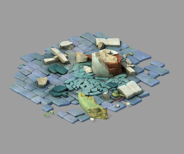 ArtStation - Core Building - Destruction State 04 | Game Assets