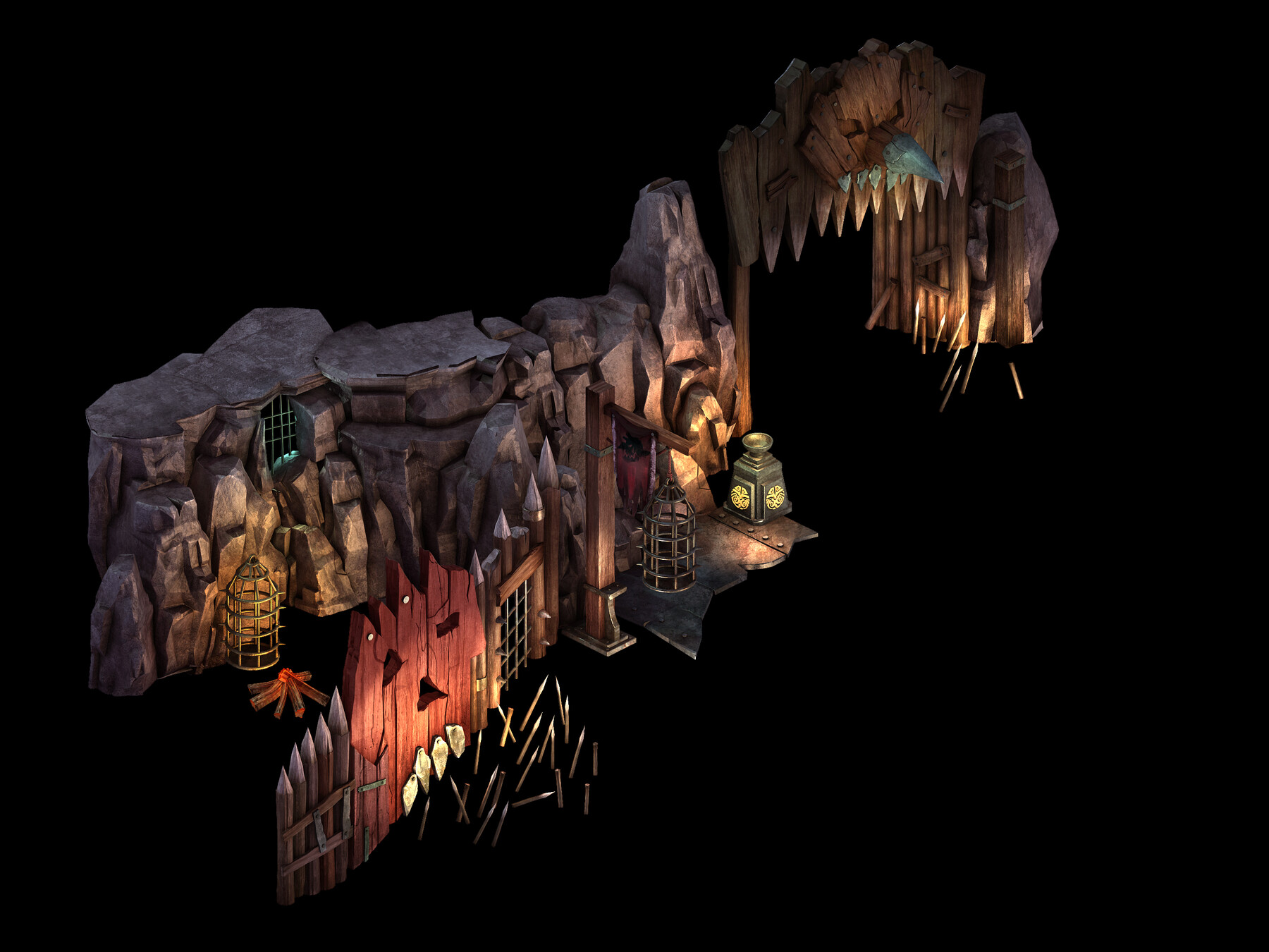 ArtStation - Blacklight Cavern - Dwarf Cell | Game Assets