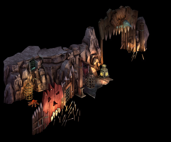 ArtStation - Blacklight Cavern - Dwarf Cell | Game Assets