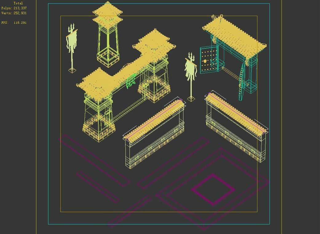 ArtStation - Building Components - City Walls - Flooring | Game Assets