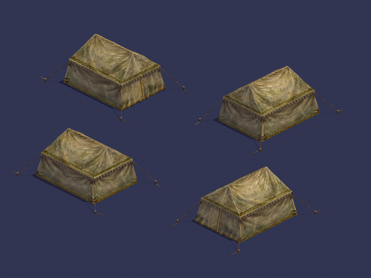 ArtStation - Barracks - Tents 033 | Game Assets