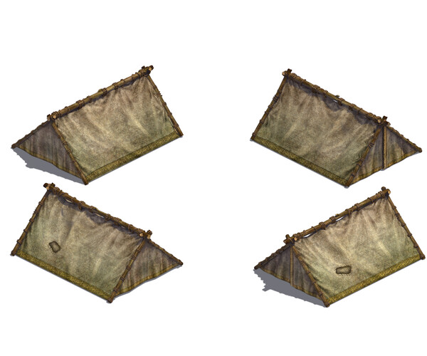 ArtStation - Barracks - Tents 042 | Game Assets