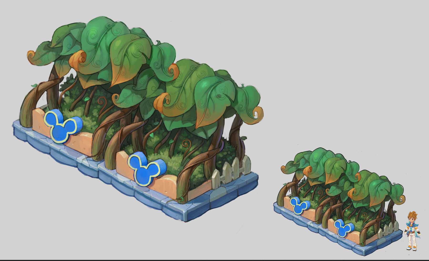 ArtStation - Cartoon - City - City Wall 02 | Game Assets