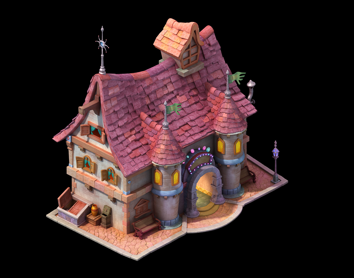 ArtStation - Cartoon - House 04 | Game Assets