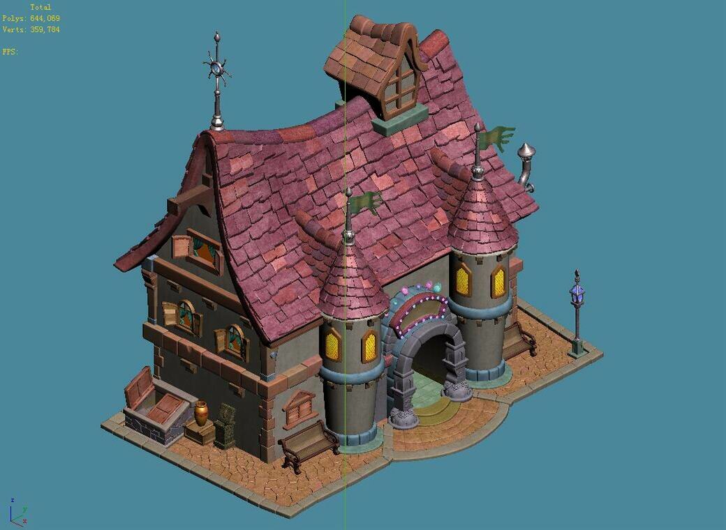ArtStation - Cartoon - House 04 | Game Assets