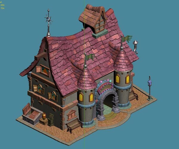 ArtStation - Cartoon - House 04 | Game Assets