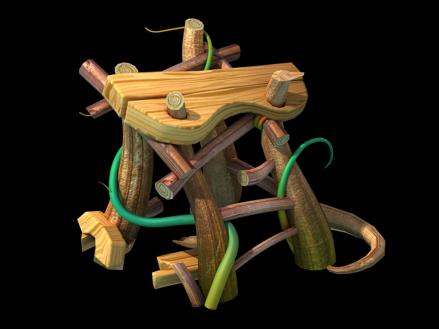 ArtStation - Cartoon - Watchtower - Destruction | Game Assets