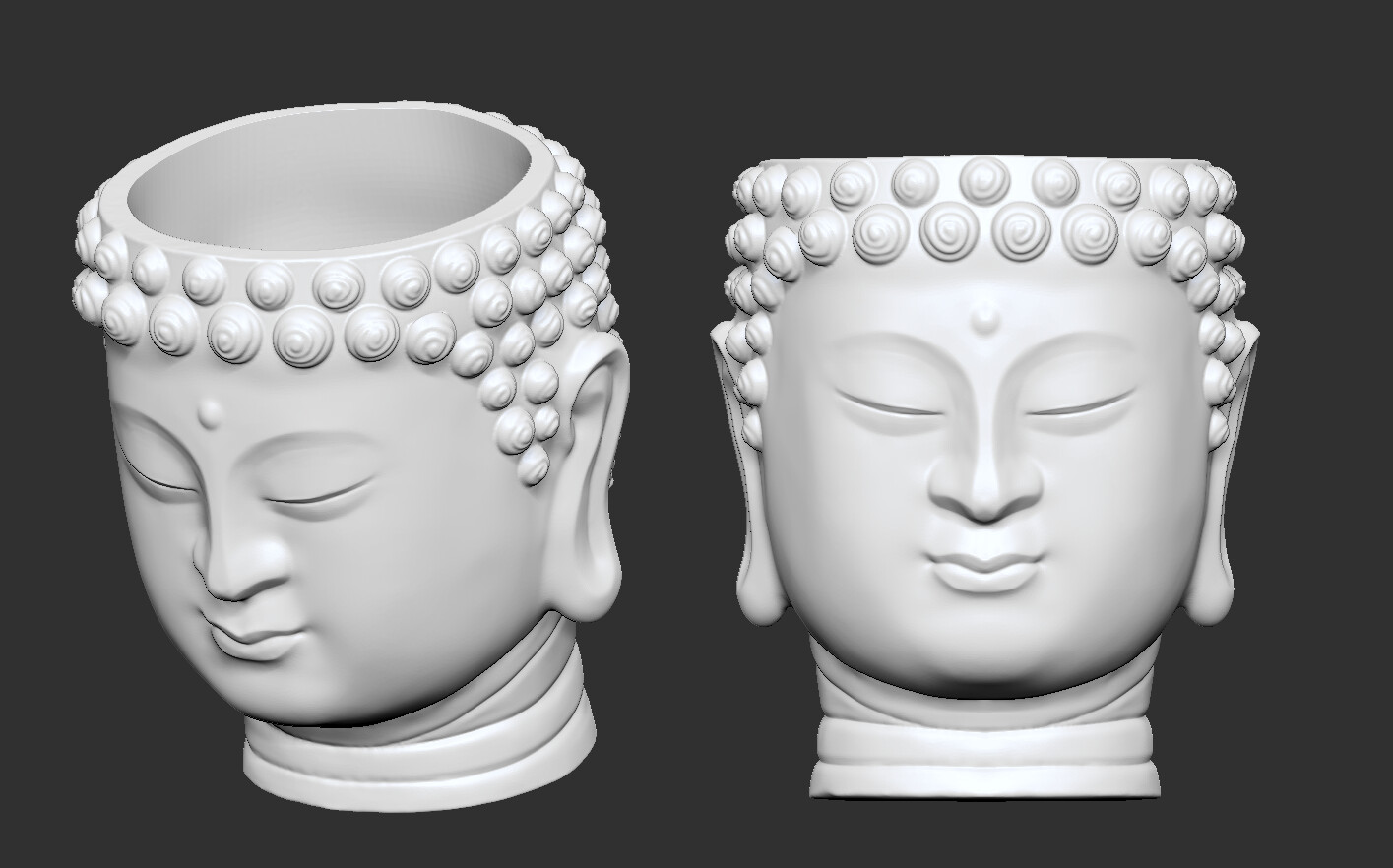 ArtStation - Head Buddha Vase | Resources