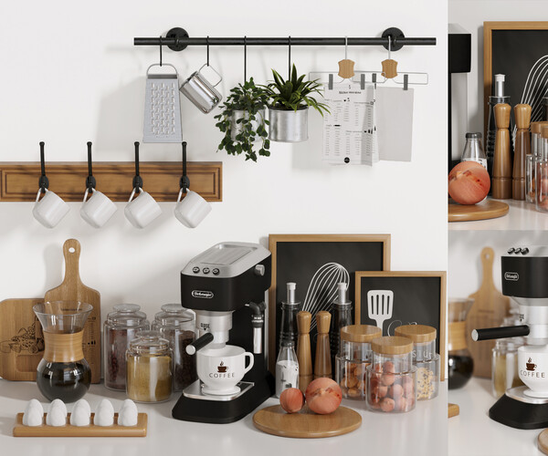 ArtStation - kitchen shelf accessories | Resources