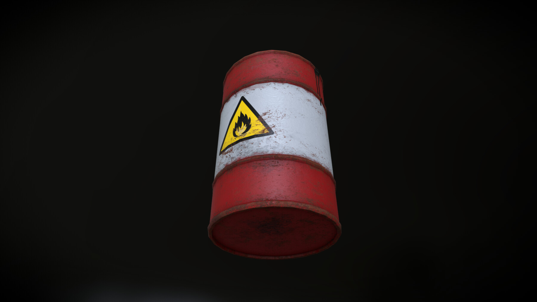 ArtStation - Explosive Red Oil Barrel - 4K PBR | Game Assets