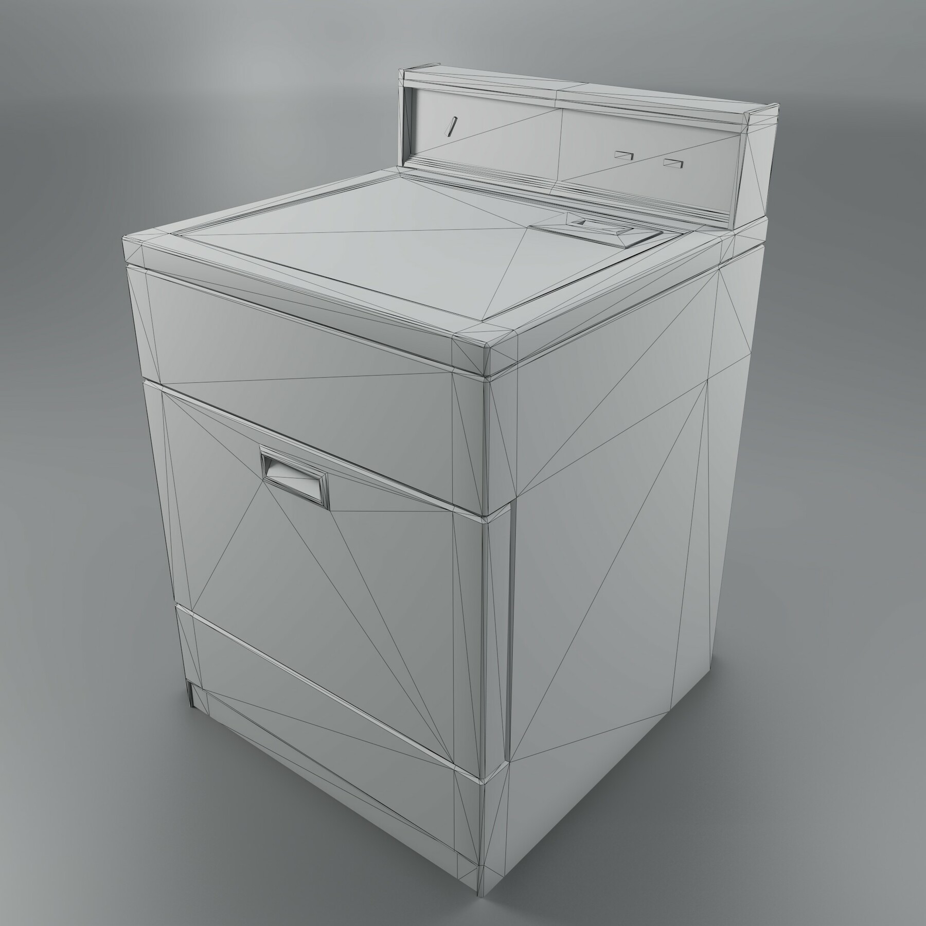 ArtStation - Vintage Dryer Machine Low-poly 3D model | Game Assets