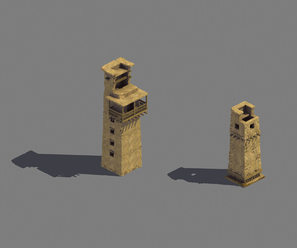 ArtStation - castle - Watchtower 03 | Game Assets