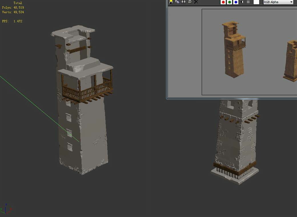 ArtStation - castle - Watchtower 03 | Game Assets