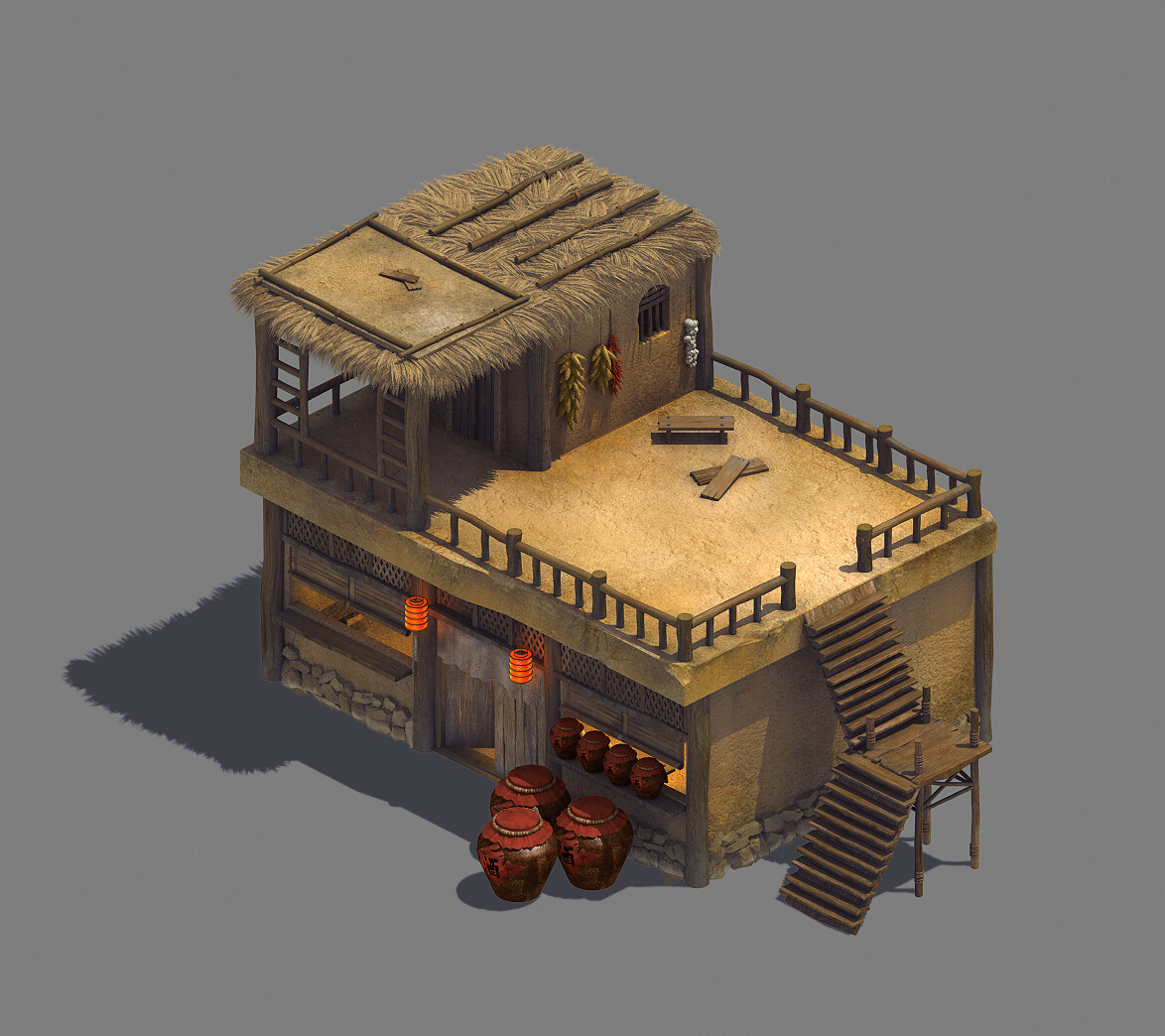 ArtStation - Desert House - House 06 | Game Assets