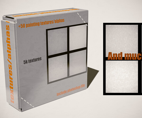 ArtStation - 50+ Painting alpha/textures Pack | Artworks