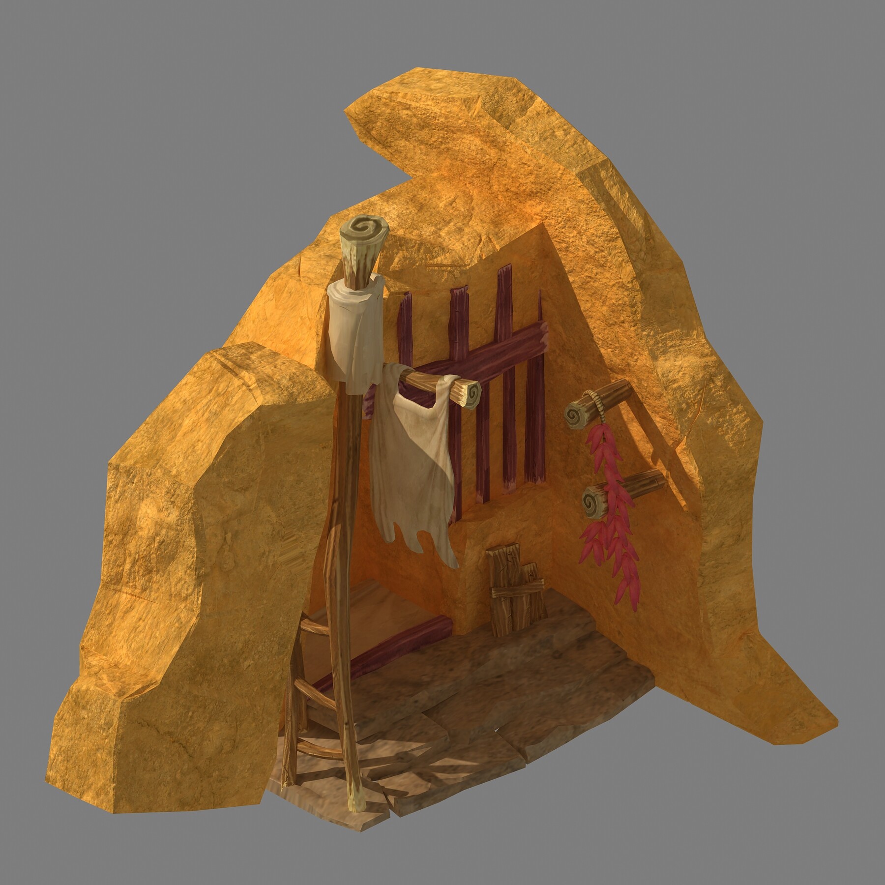 ArtStation - Mountain Building - Hole 06 | Game Assets