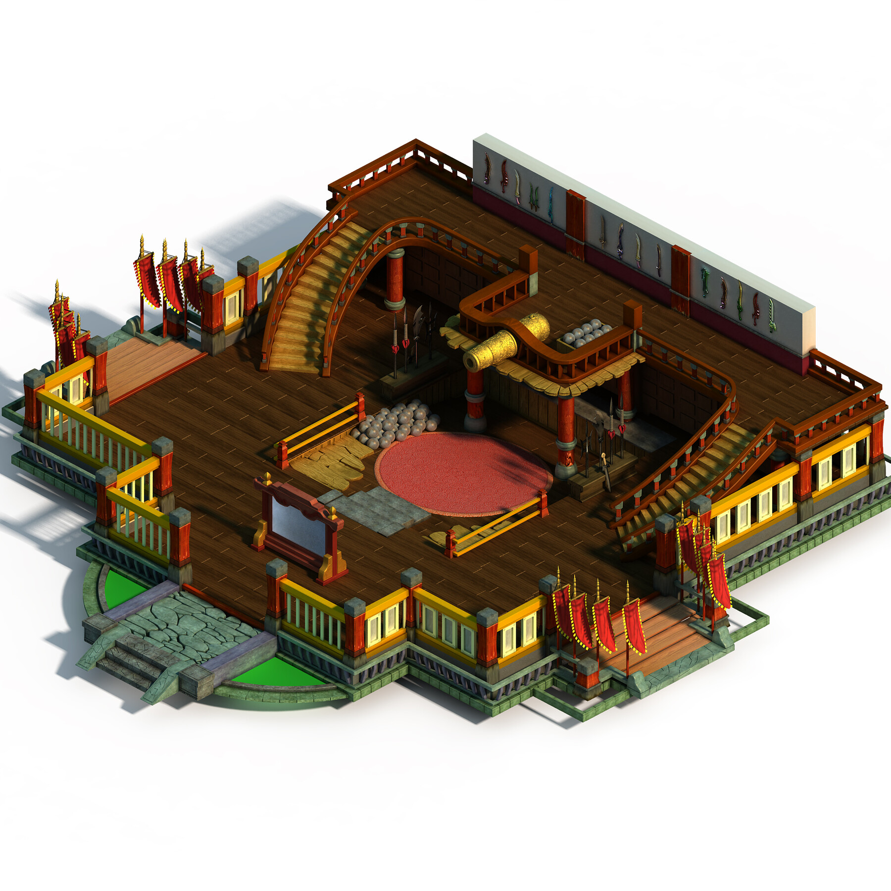 ArtStation - Gang Interior - Advanced Quartermaster Depot | Game Assets