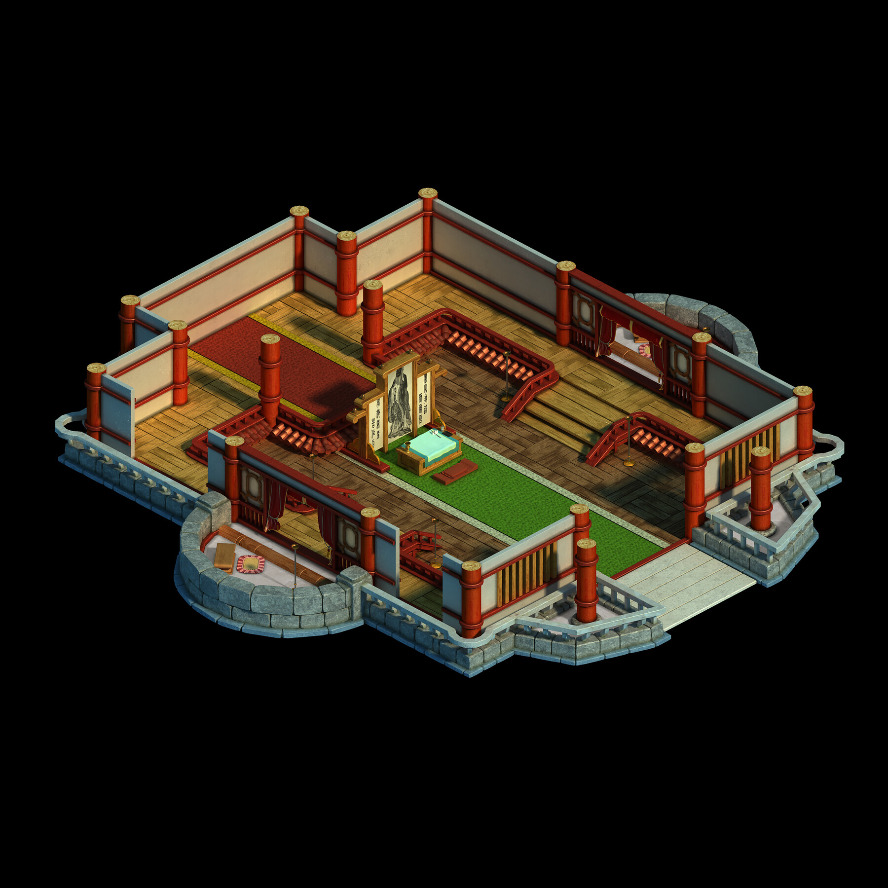 ArtStation - Gang Interior - Advanced Bookstore | Game Assets