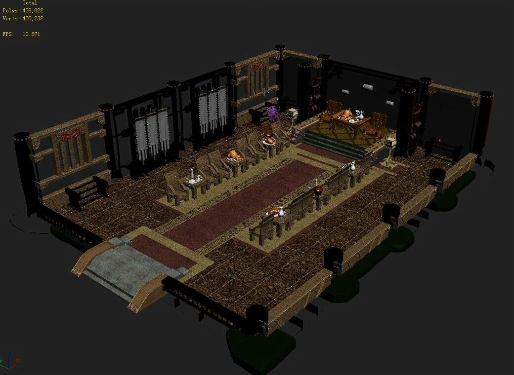 ArtStation - Gang Indoor - Zhongyi Church | Game Assets