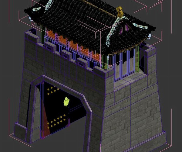 ArtStation - Beijing City - City Gate 02 | Game Assets