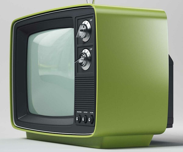 ArtStation - Retro 70's Television Set | Resources