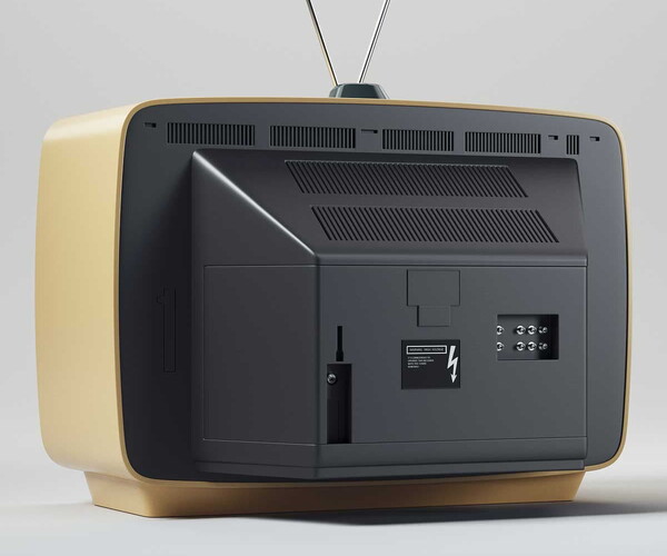 ArtStation - Retro 70's Television Set | Resources
