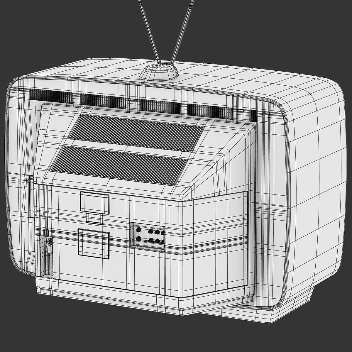ArtStation - Retro 70's Television Set | Resources