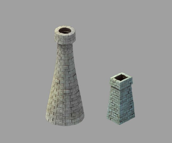 ArtStation - Rainbow City - Chimney 01 | Game Assets