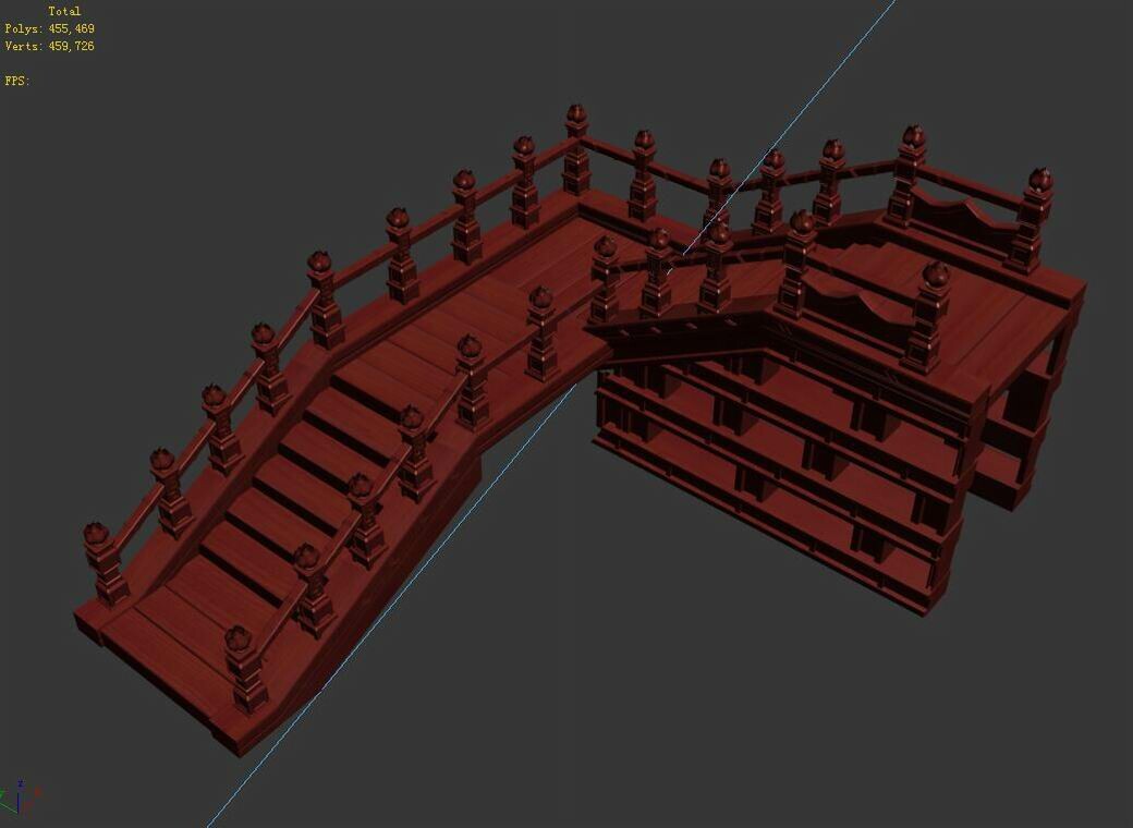 ArtStation - The Tripitaka House - Stairs 01 | Game Assets