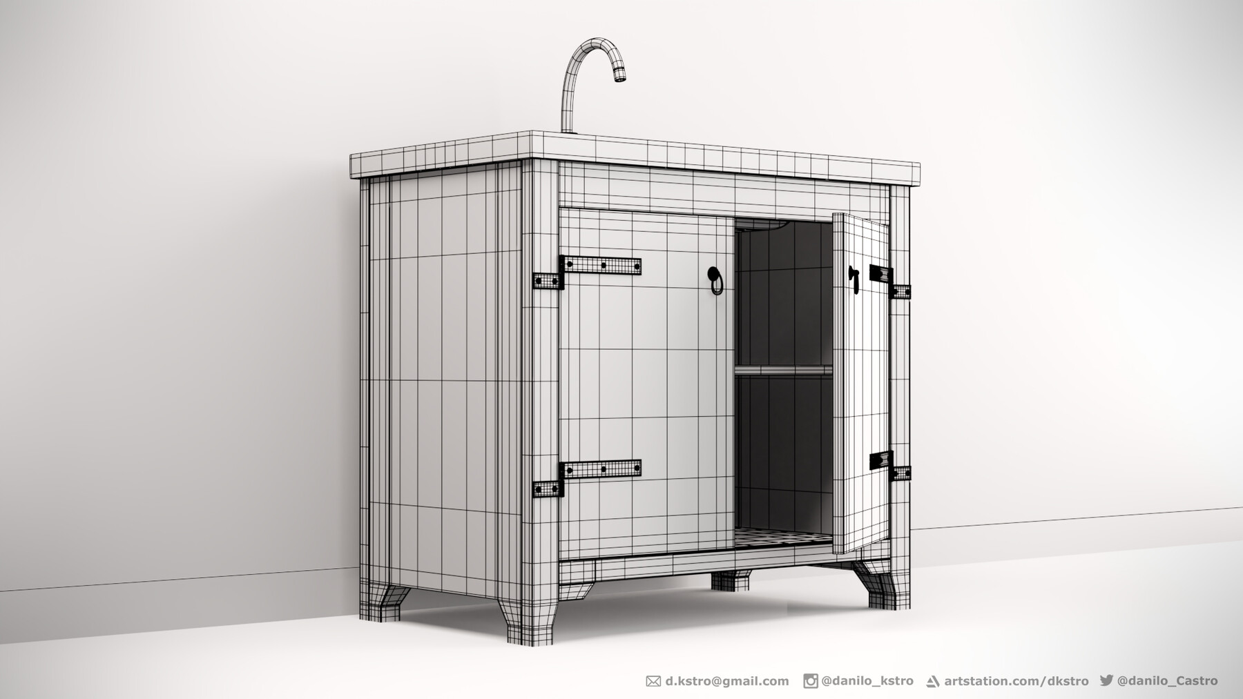 ArtStation - Bathroom Cabinet | 3D model | Resources