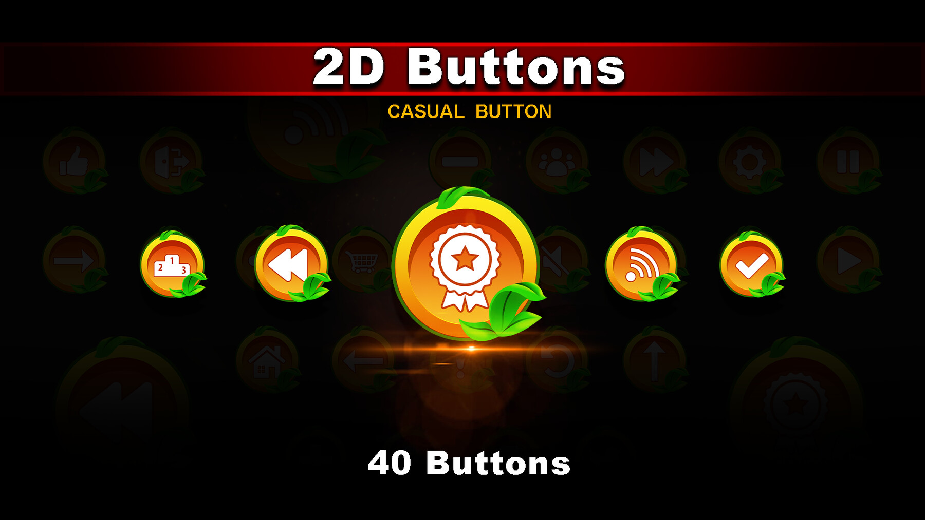 ArtStation - Casual UI Buttons #2 | Game Assets