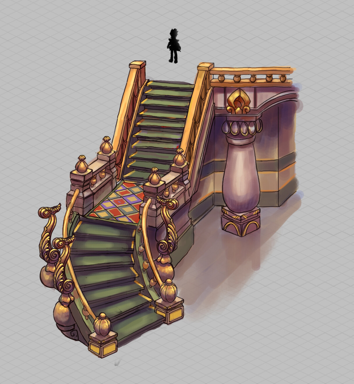ArtStation - Stairs - Stairs 03 | Game Assets