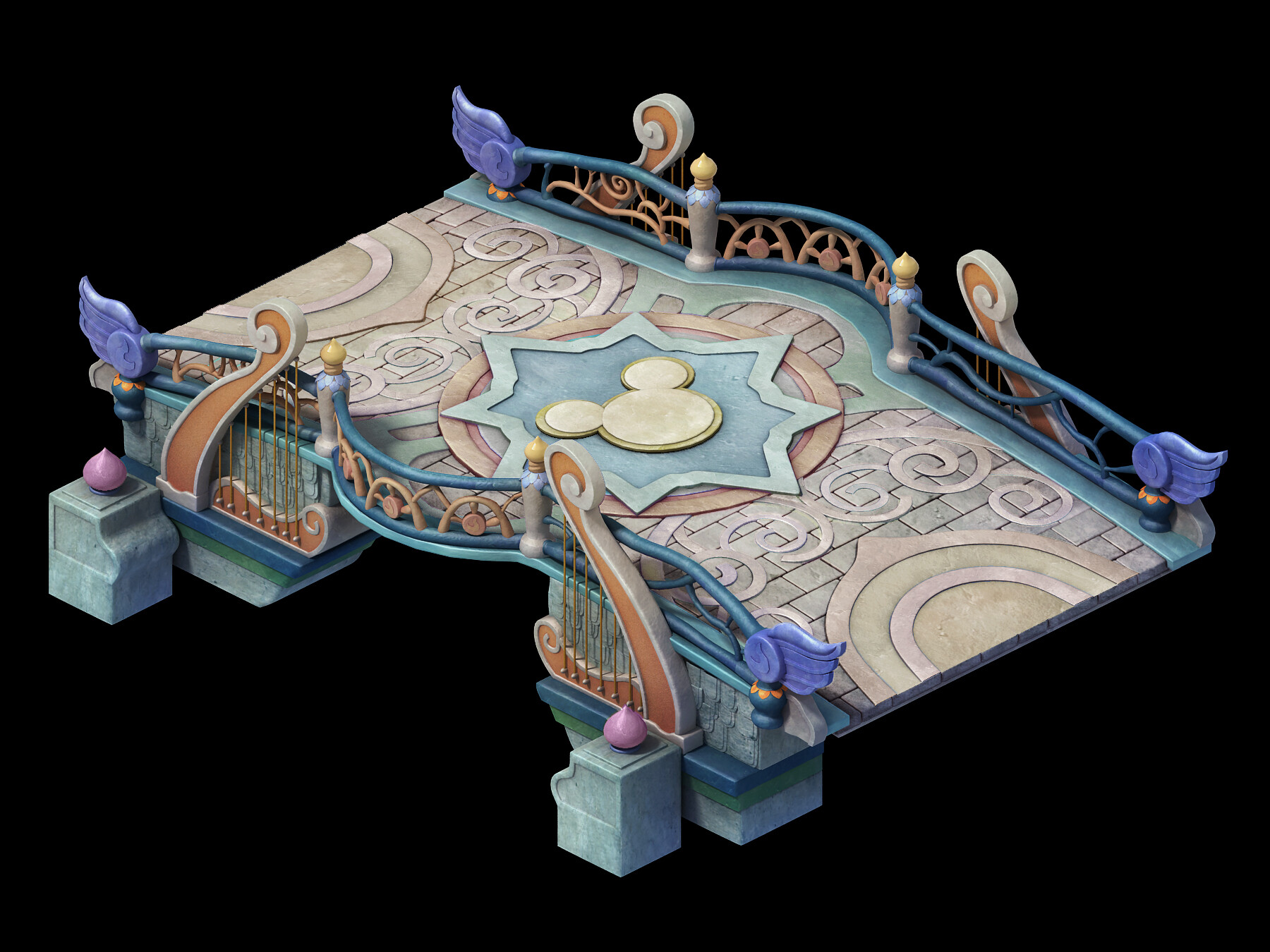 ArtStation - main city - Stone Bridge 96 | Game Assets