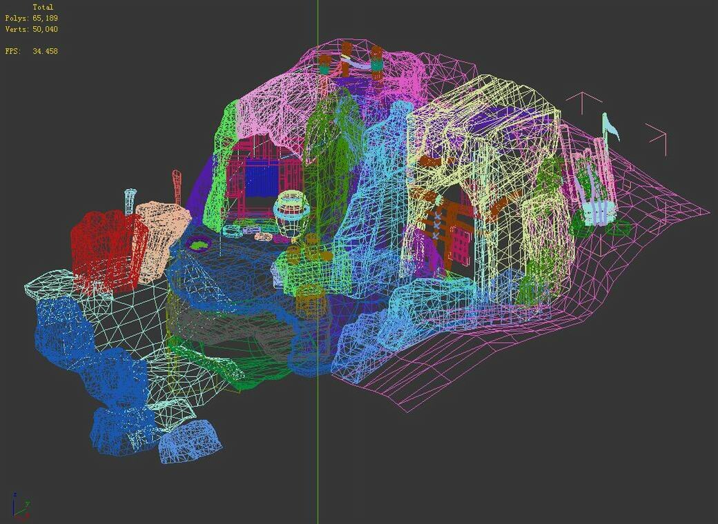 ArtStation - Mountain building - cave dwelling | Game Assets