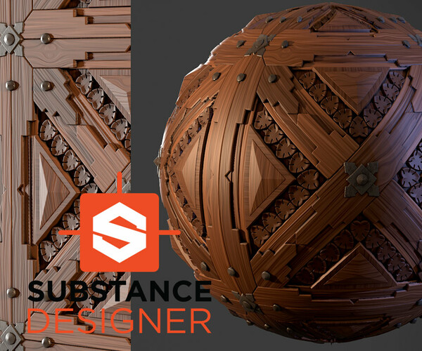 ArtStation - Stylized Wood Pattern - Substance Designer | Game Assets