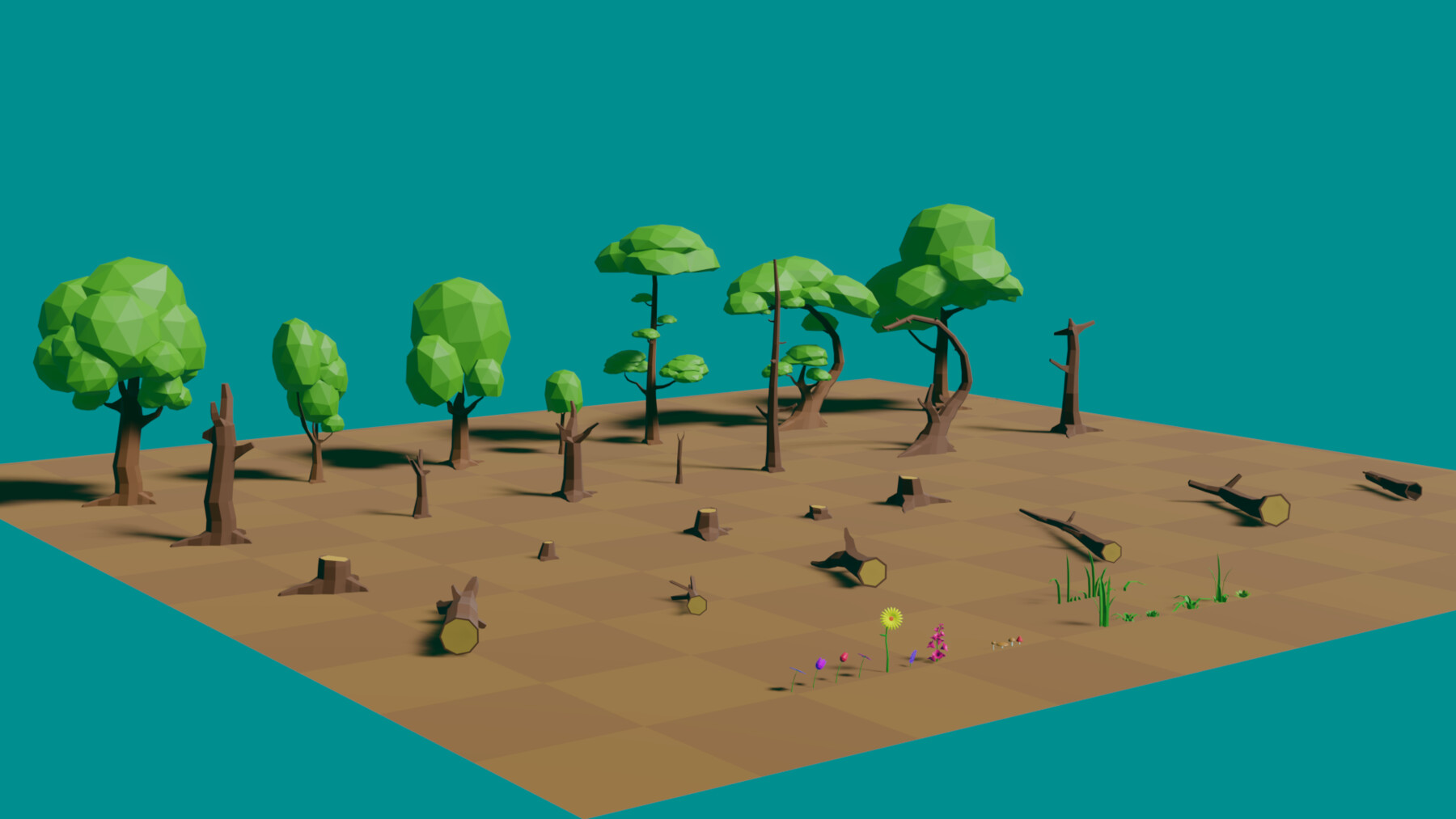 ArtStation - Forest pack (low poly) | Game Assets