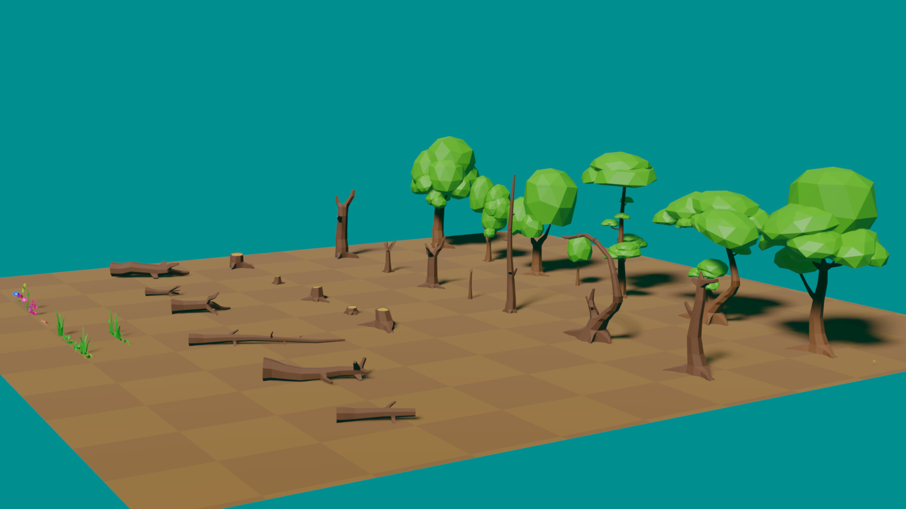 ArtStation - Forest pack (low poly) | Game Assets