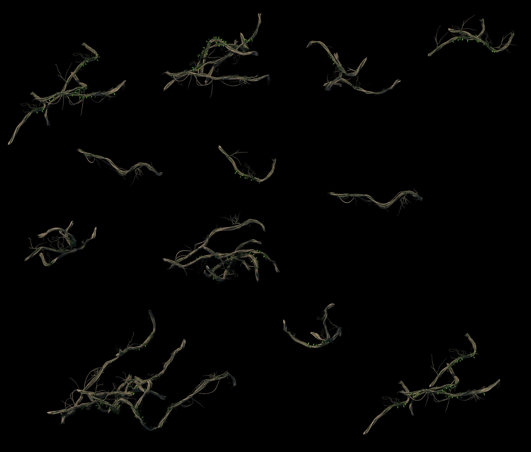 ArtStation - Big Trees - Vines 03 | Game Assets