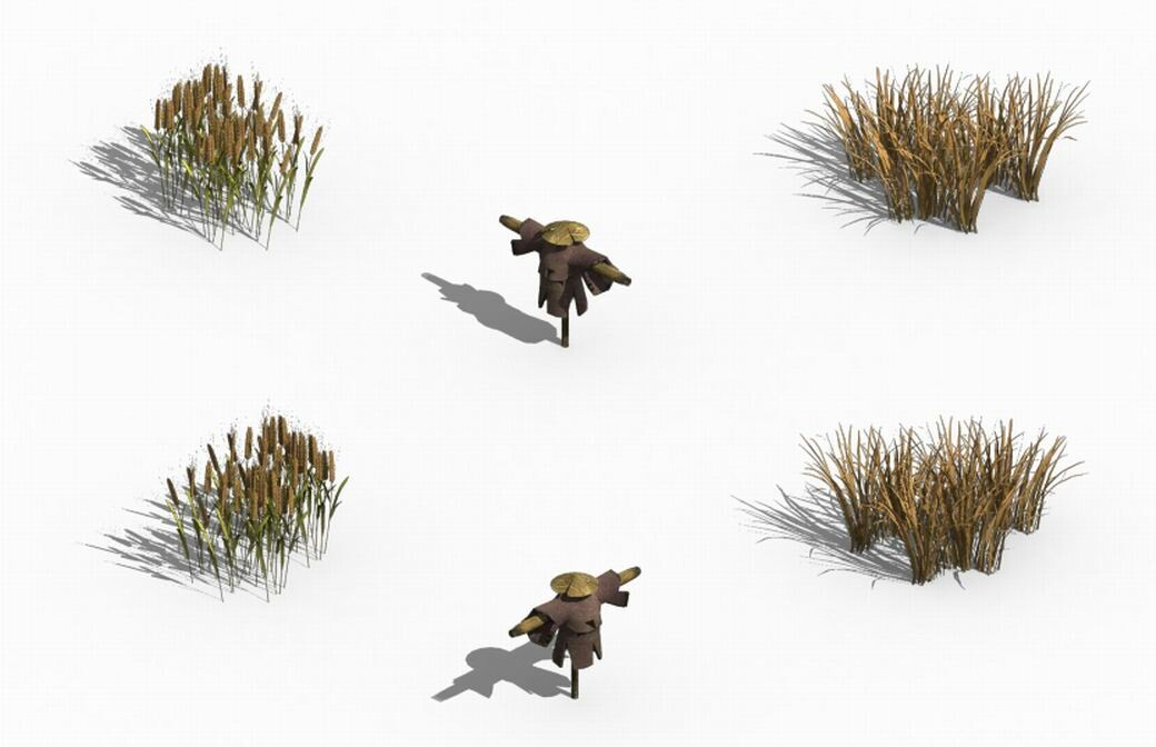 ArtStation - Paddy field 04 | Game Assets
