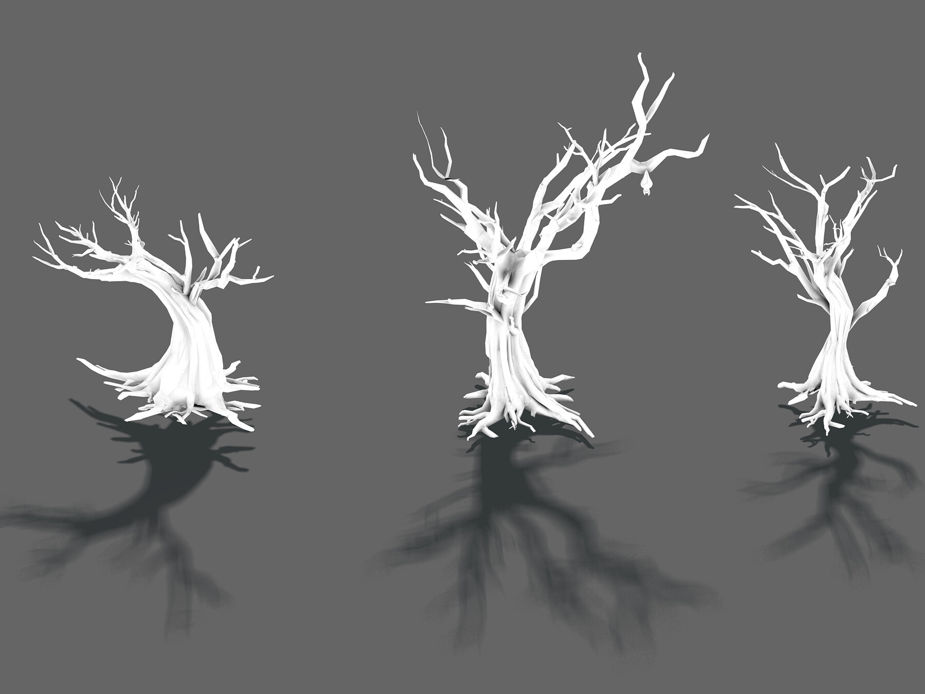 ArtStation - Dark forest - dead tree 01 | Game Assets