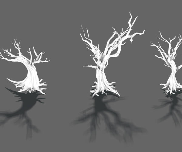 ArtStation - Dark forest - dead tree 01 | Game Assets
