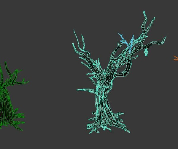 ArtStation - Dark forest - dead tree 01 | Game Assets