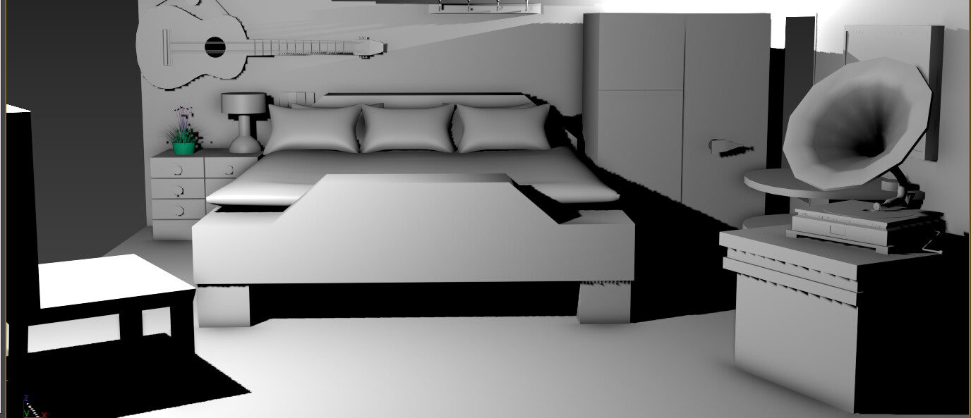 ArtStation - Bedroom interior | Game Assets